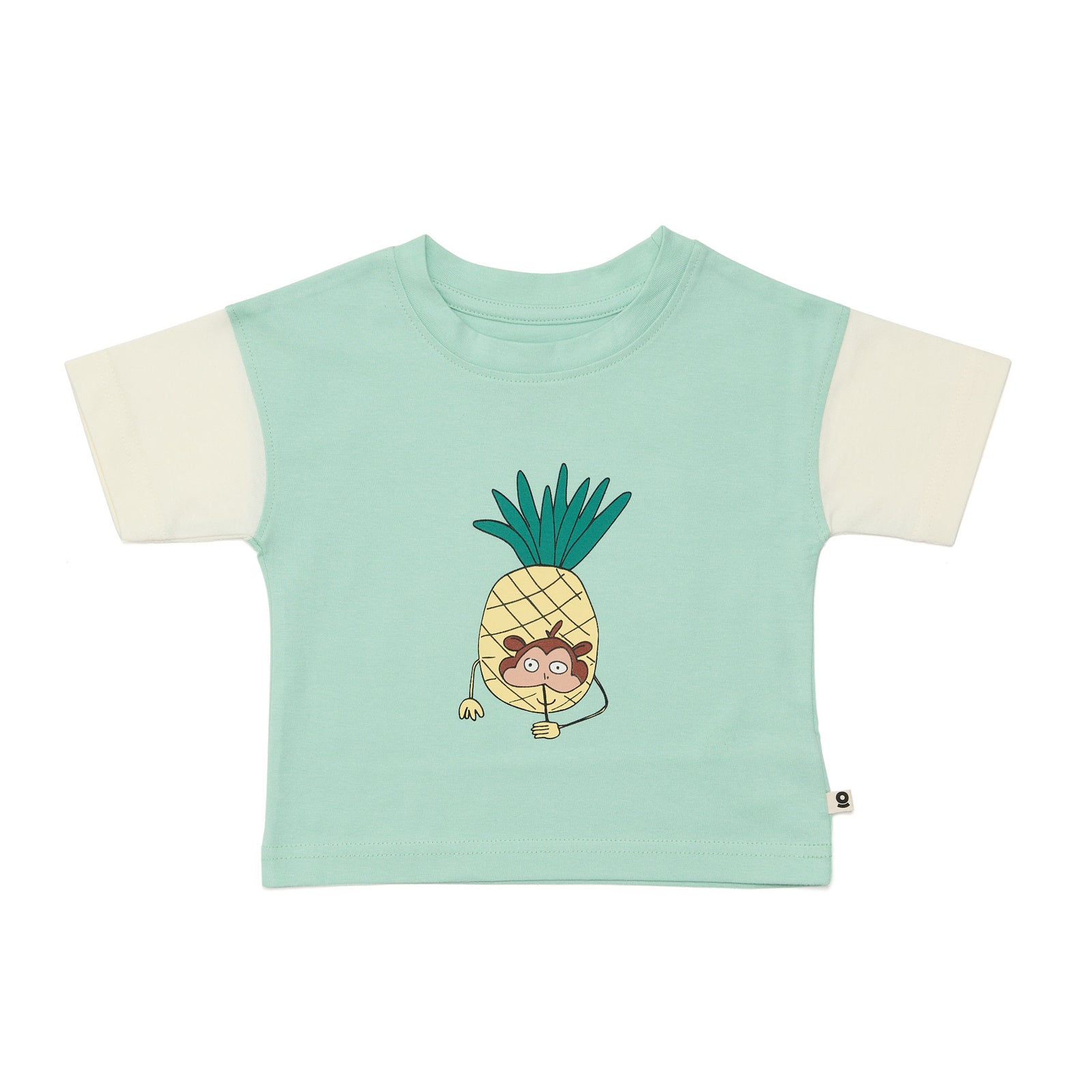 Kids and baby monkey t-shirt - GOTS certified 100% organic cotton